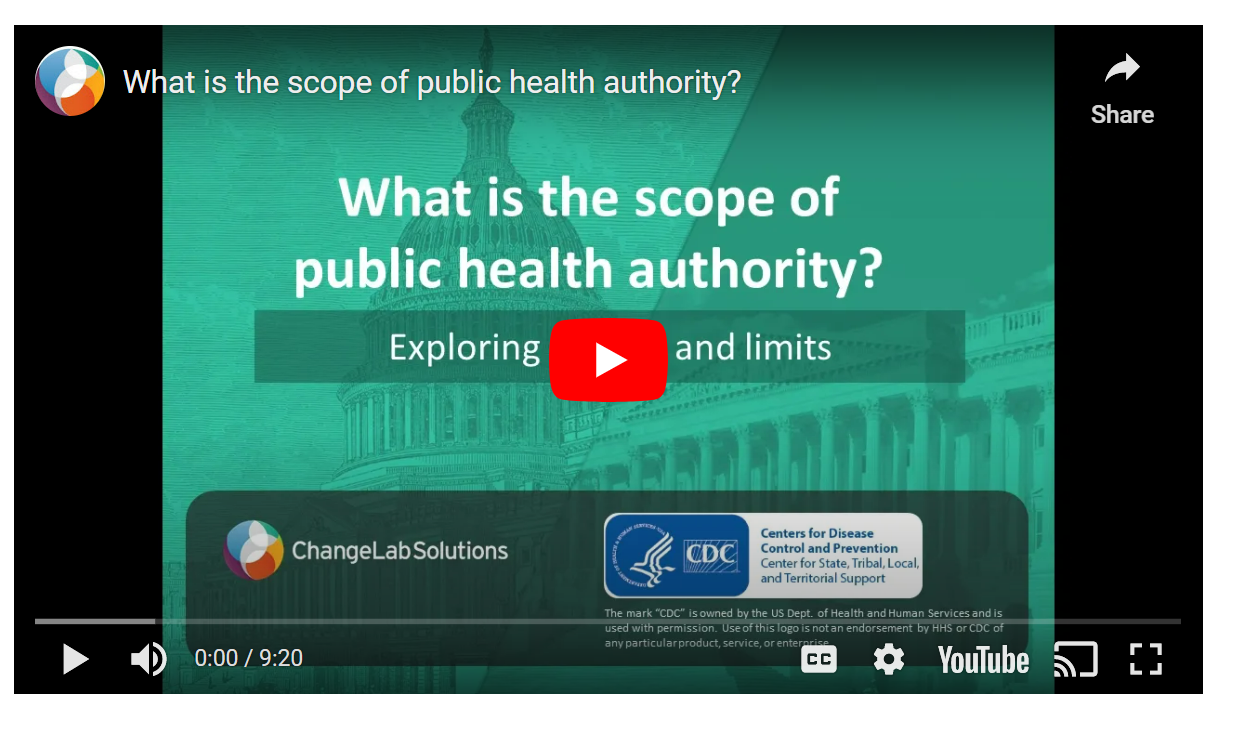 Video: What Is the Scope of Public Health Authority? - Act for Public ...